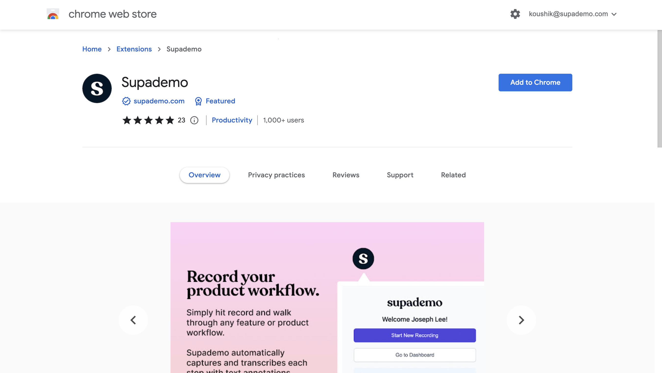 Interactive Supademo Onboarding